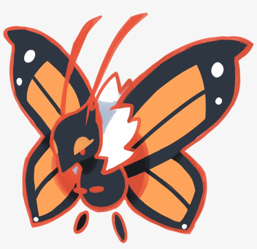 Download Png By Torqupine On Deviantart - Monarch Butterfly Fakemon ...