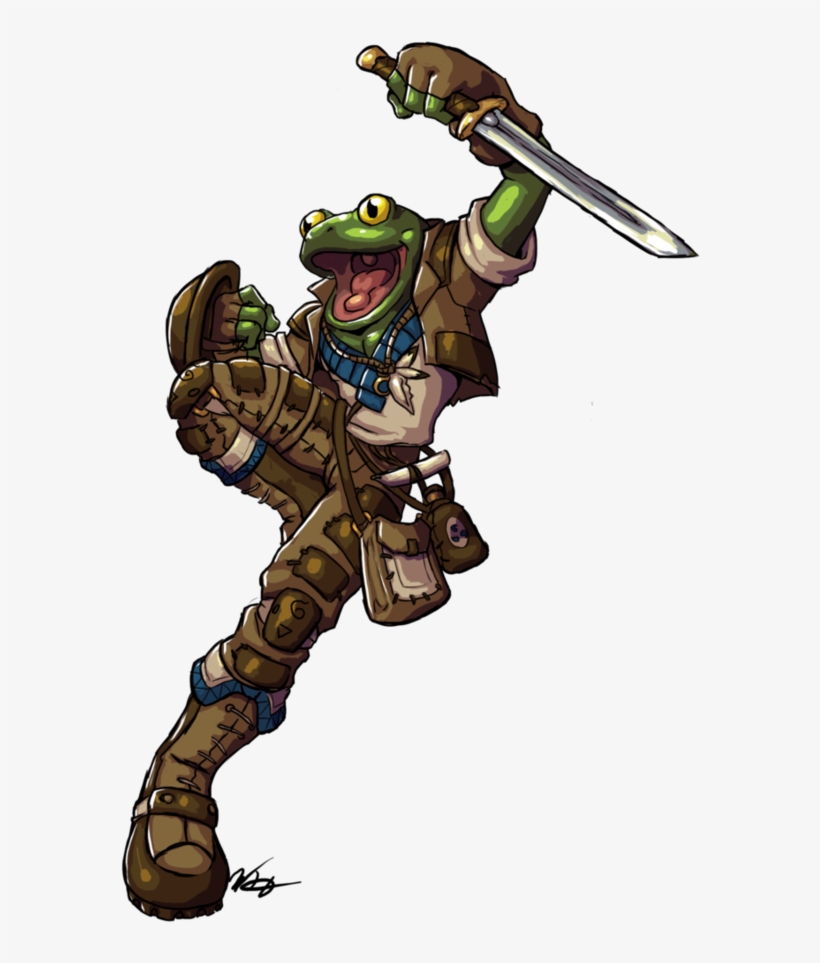 Frogman Bard By Will E H On Deviantart - Frog Man Fantasy Art PNG Image ...