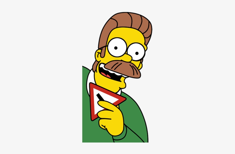 Me Pongo El Bigote De Ned Flanders Y Te Digo - Ned Flanders PNG Image ...