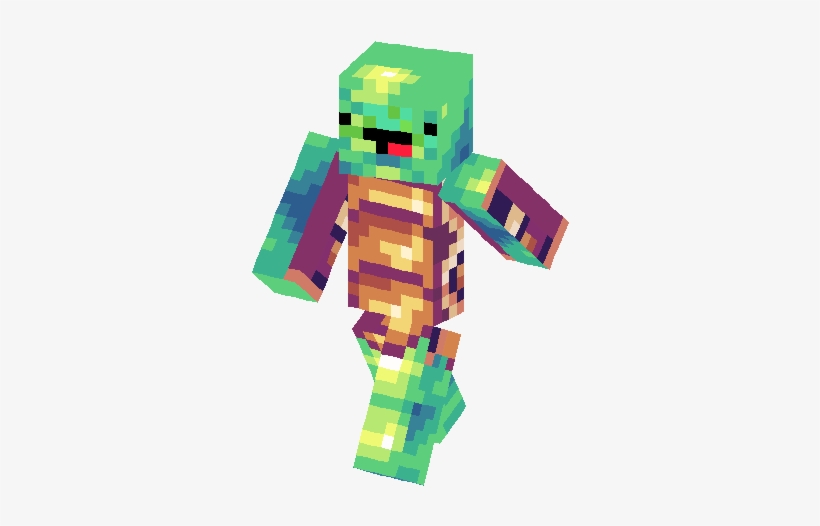 Derpy Turtle Skin - Minecraft Turtle Skin Png PNG Image | Transparent ...