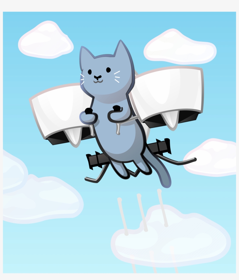 Download Meowtin Jetpack - Jetpack Cat Drawing | Transparent PNG ...
