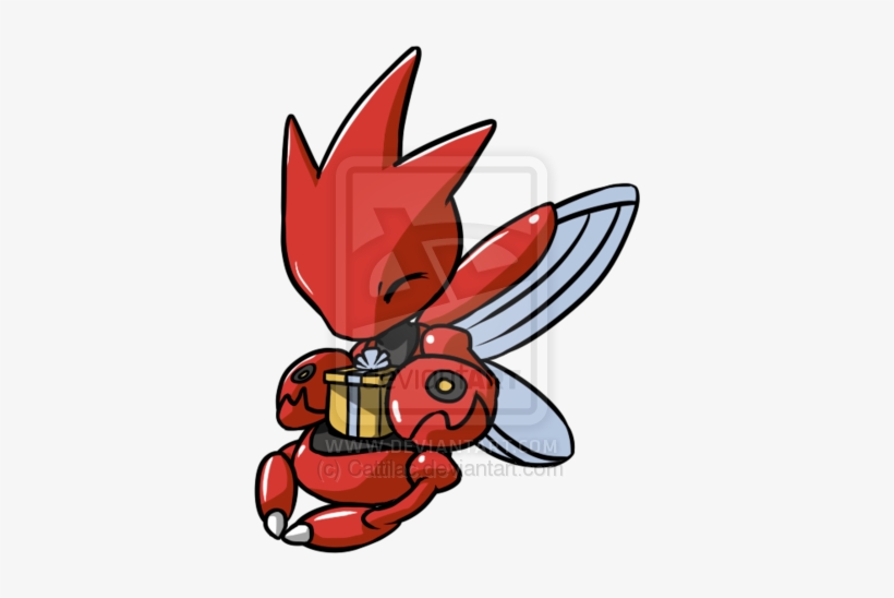 Present For Scizor By Cattilac - Scizor Cute PNG Image | Transparent ...