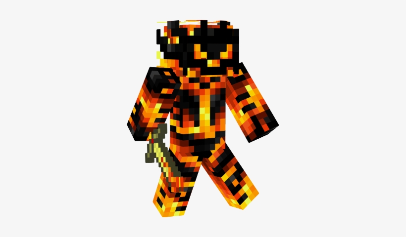 Download Minecraft Wallpaper Generator With Custom Skins - Fire Warrior ...