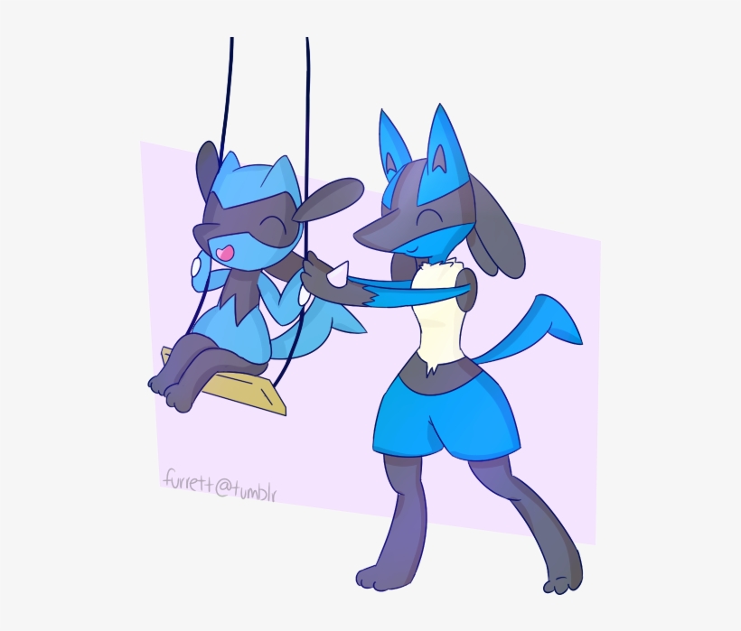 Cute Riolu And Lucario