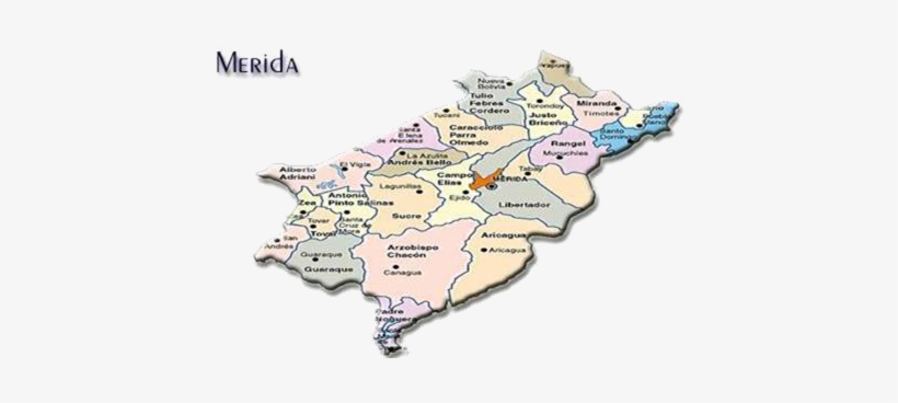 Mapa Del Estado Merida PNG Image | Transparent PNG Free Download on SeekPNG