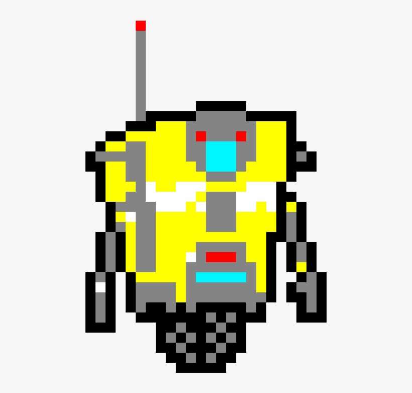 Claptrap - Borderlands Claptrap Pixel Art PNG Image | Transparent PNG ...