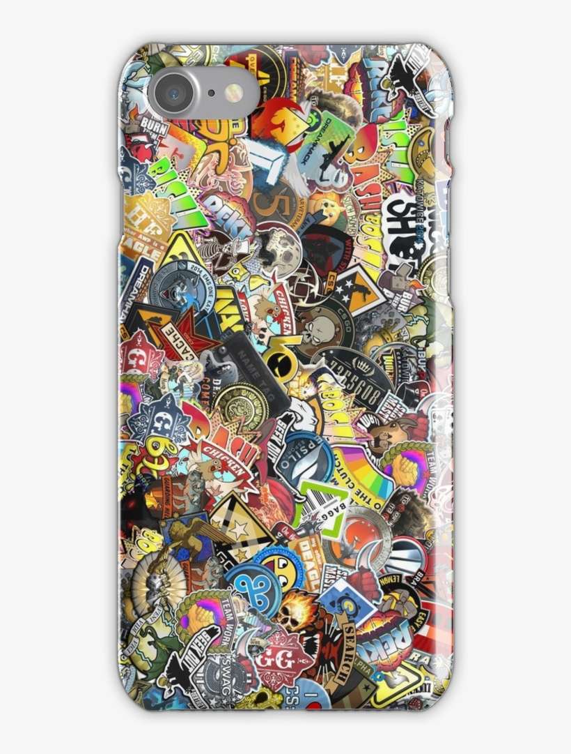 Download Sticker Bomb Iphone 7 Snap Case - Csgo Stickers Phone Case ...