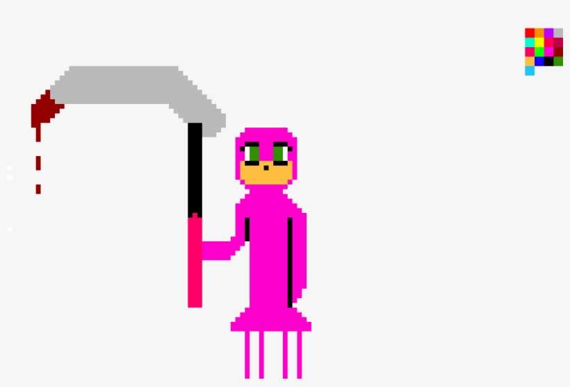 Dark Amy Rose - Pixel Art PNG Image | Transparent PNG Free Download on ...