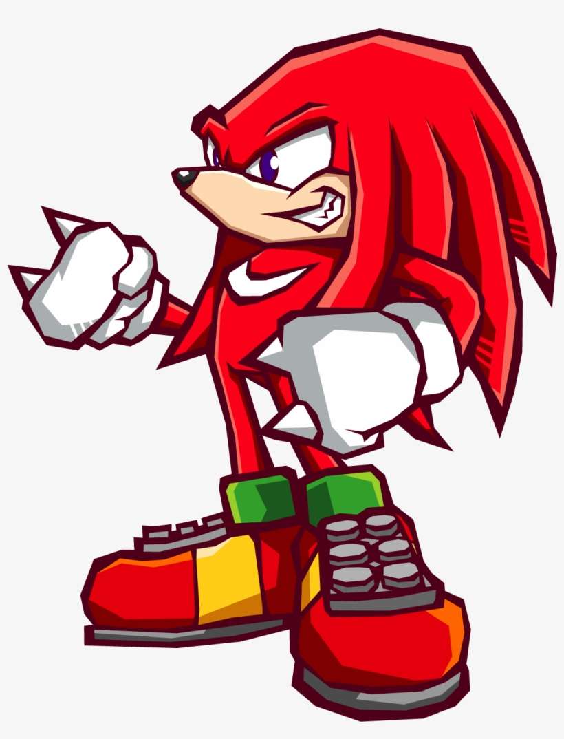 Official Artwork - Knuckles The Echidna Sonic Battle PNG Image ...