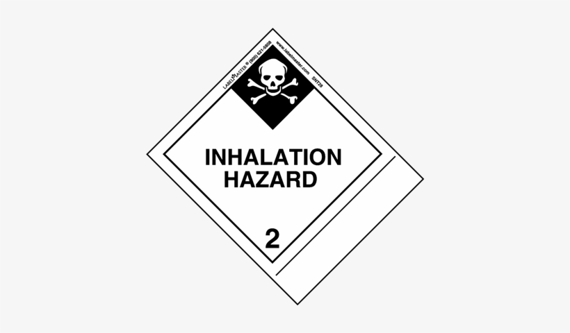 Inhalation Hazard Label, Blank, Pvc-free Film, Standard - Poison ...