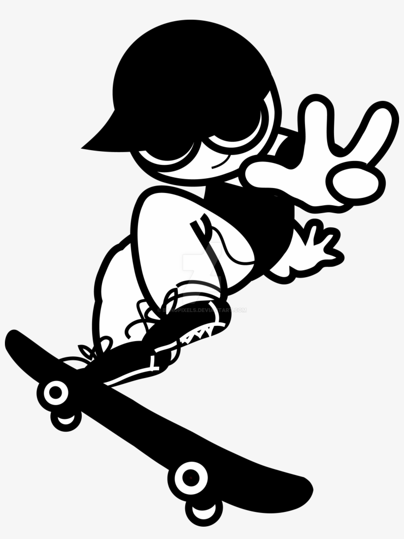 Skater Boi By Bangpixels On Deviantart - Sticker PNG Image ...