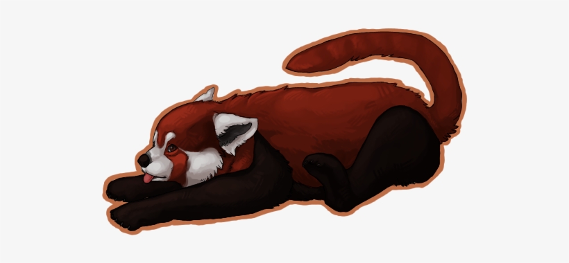 Red Panda Goes Derp By Prefined On Deviantart Svg Black - Red Panda No ...