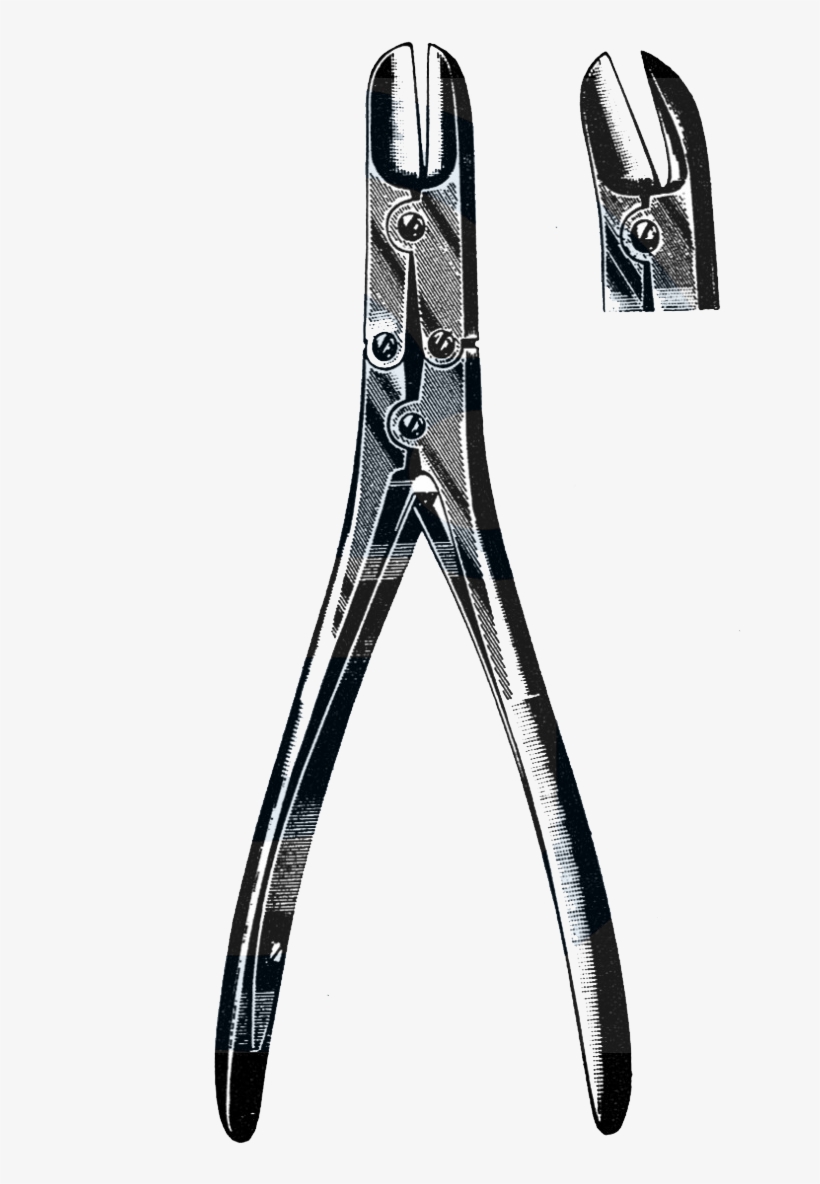 Ruskin-liston Bone Cutting Forceps, Curved 6" - Needle-nose Pliers PNG ...