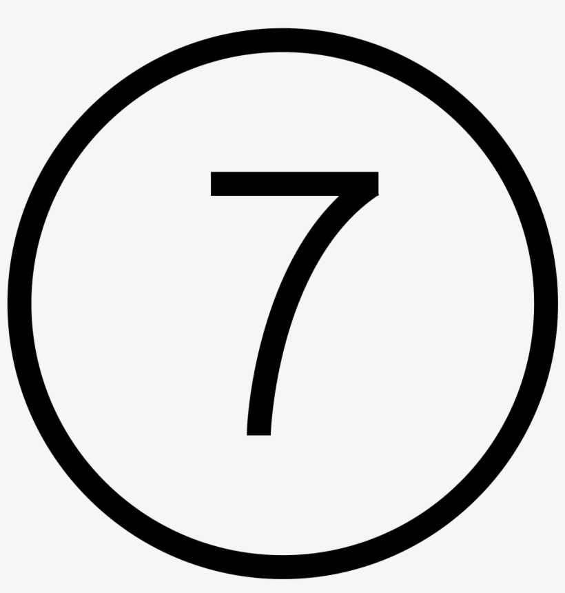 A Circle Seven Is A Minimal Logo - Next Button Logo PNG Image ...