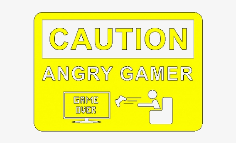 Download Model Image T Shirt - Caution Angry Gamer | Transparent PNG ...