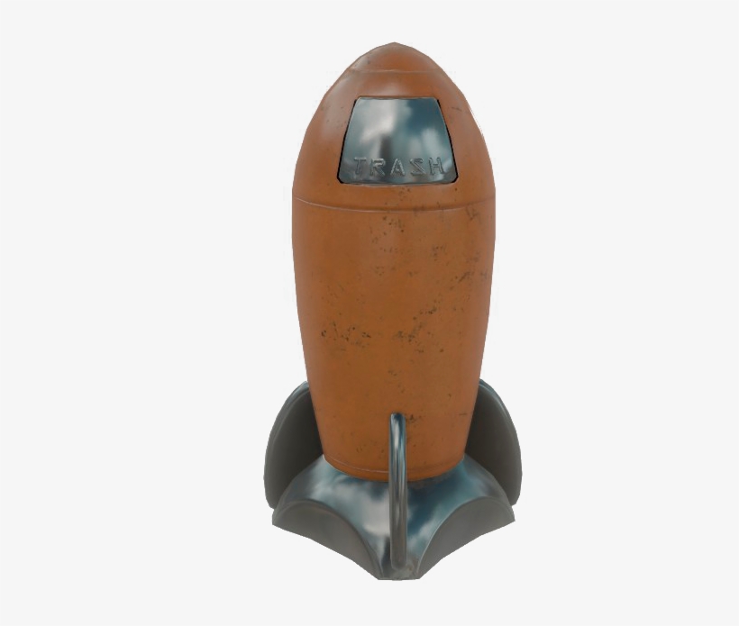 Fo4vw Trash Can - Fallout 4 Rocket Trash Can PNG Image | Transparent ...