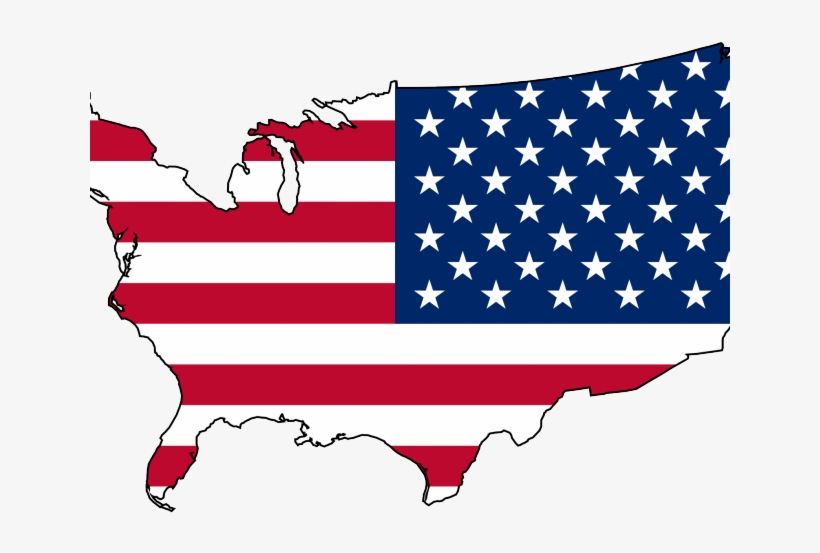 Usa Map Clipart - Usa Map Flag Png PNG Image | Transparent PNG Free ...