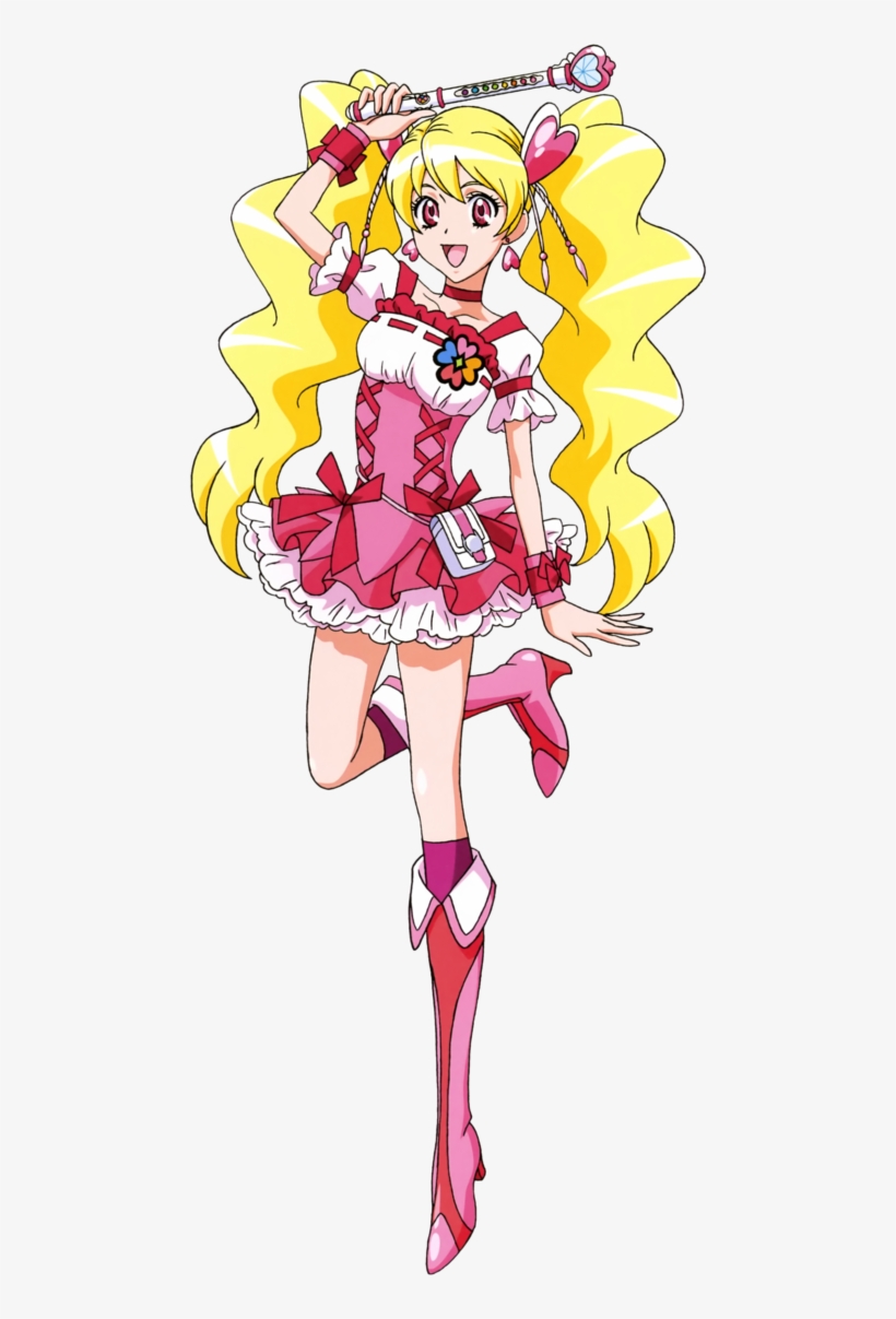 Cure Peach Raising Her Peach Rod - Fresh Pretty Cure! Fresh Cure Stick ...