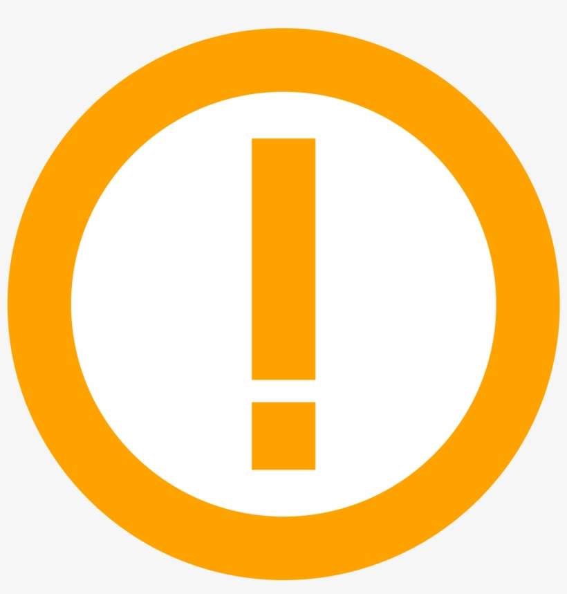Open - Orange Warning Icon Png PNG Image | Transparent PNG Free ...