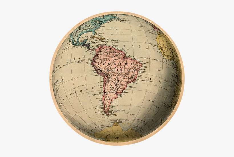 Anonymous - Map Of South America Canvas PNG Image | Transparent PNG ...