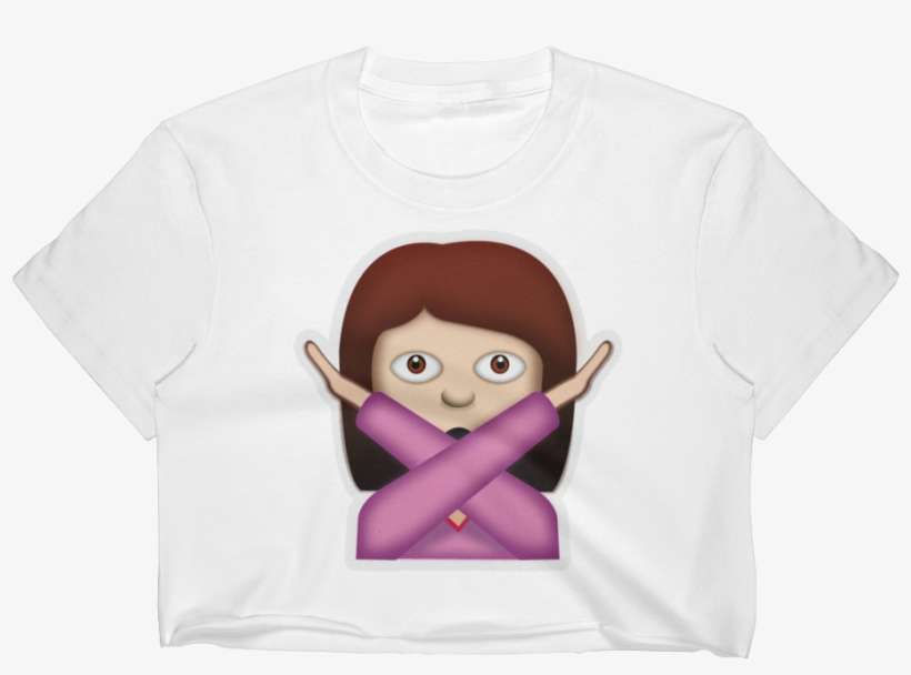 Emoji Crop Top T-shirt - Arms No X Emoji PNG Image | Transparent PNG ...