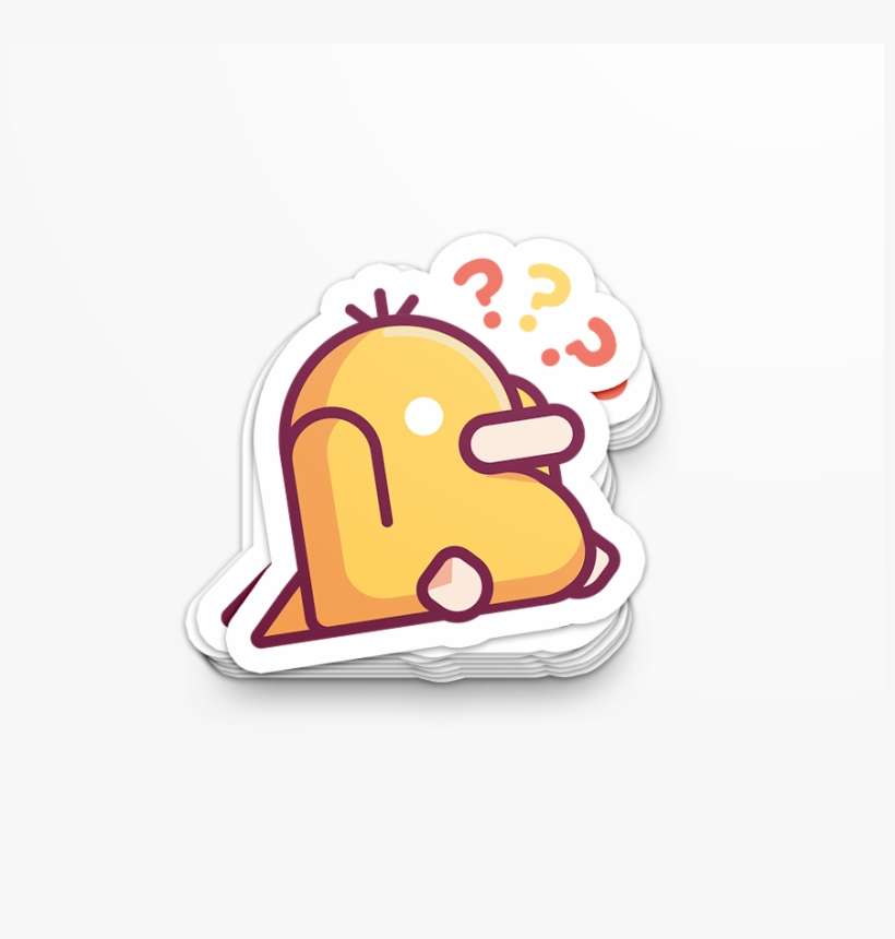 Image Of Psyduck Stickers - Cartoon PNG Image | Transparent PNG Free ...