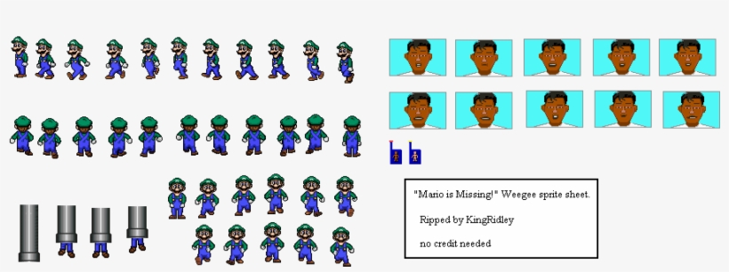 Click For Full Sized Image Luigi - Mario Is Missing Luigi Sprite PNG ...