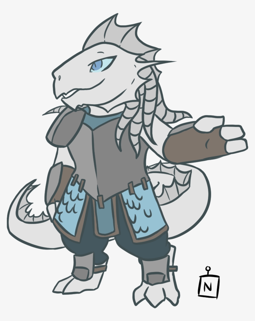 Monty Glu On Twitter Clip Royalty Free Library - Silver Dragonborn PNG ...