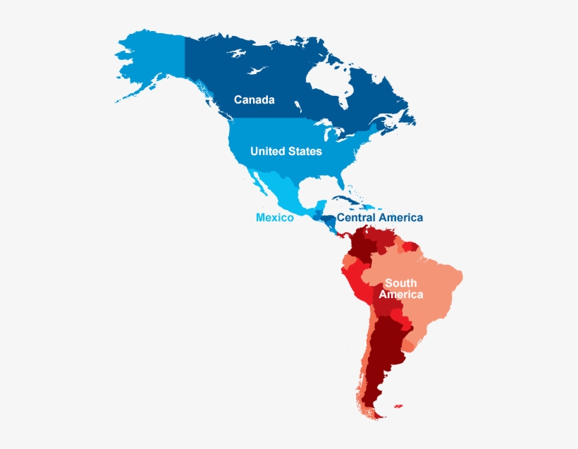 Download Map Of America Png - Americas On Map | Transparent PNG ...