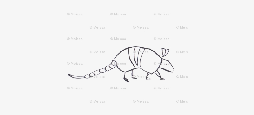 Ink Armadillo - Drawing PNG Image | Transparent PNG Free Download on ...