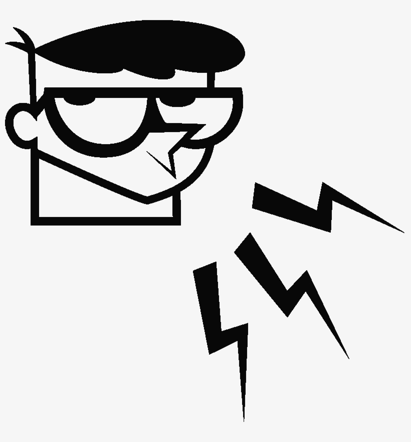 Download Sticker Dexter Laboratoire - Dexter Laboratory Black And White ...