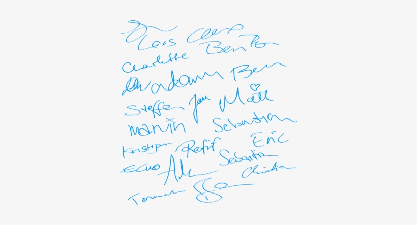 Lots Of Signatures - Easy Signature To Copy PNG Image | Transparent PNG ...
