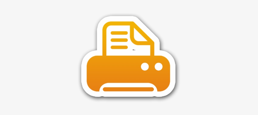 Print Icon Orange Png PNG Image | Transparent PNG Free Download on SeekPNG