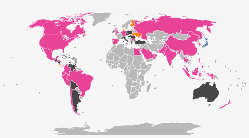 Dunkin Donuts World Map Updated - Dunkin Donuts Global Map PNG Image ...