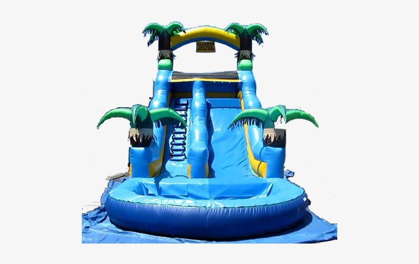 Download 20´ Tropical Water Slide - Water | Transparent PNG Download ...