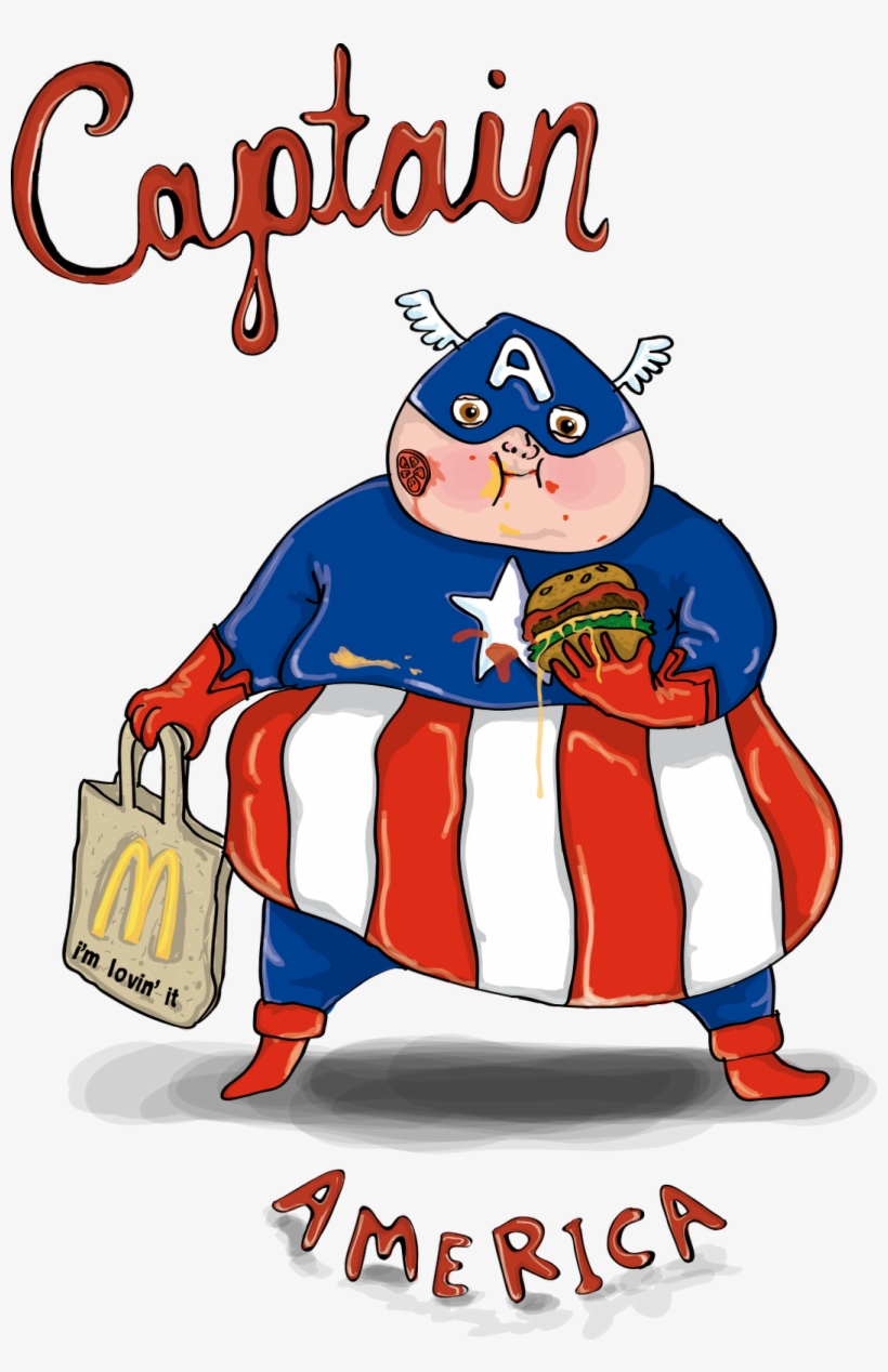 Fat Captain America - Captain America Fat Png PNG Image | Transparent ...