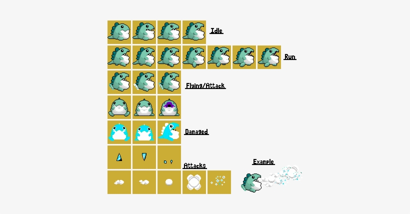 Ice Dragon - Kirby Ice Dragon Sprite PNG Image | Transparent PNG Free ...