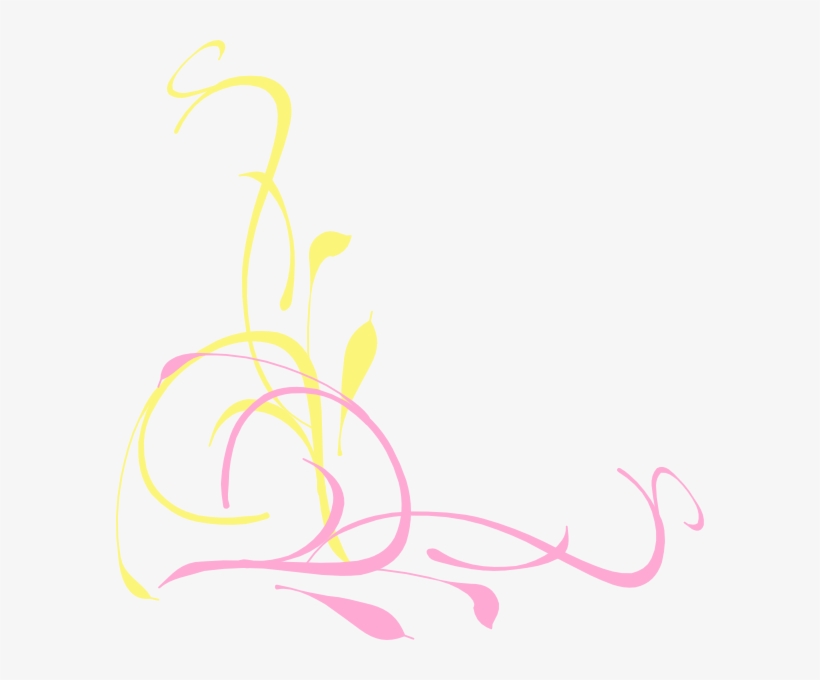 Floral Swirl Bubblegum Magenta Svg Clip Arts 588 X PNG Image ...