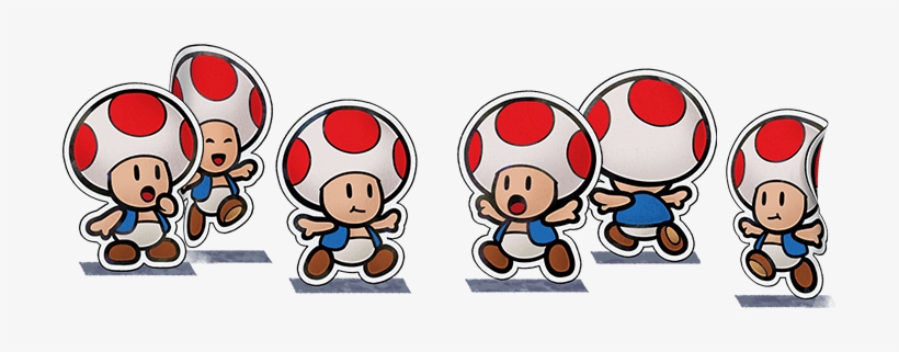 Download Toad - Mario & Luigi Paper Jam Paper Toad | Transparent PNG ...