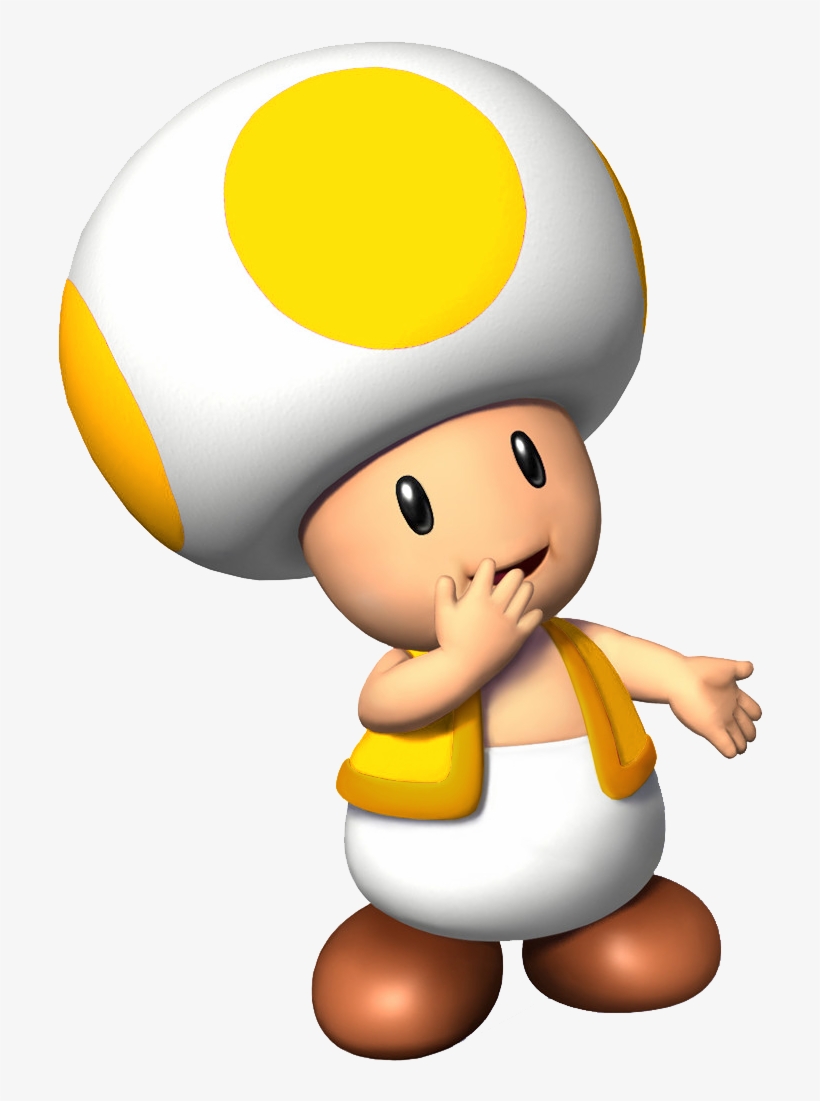 Source - - Mario Bros Yellow Toad PNG Image | Transparent PNG Free ...