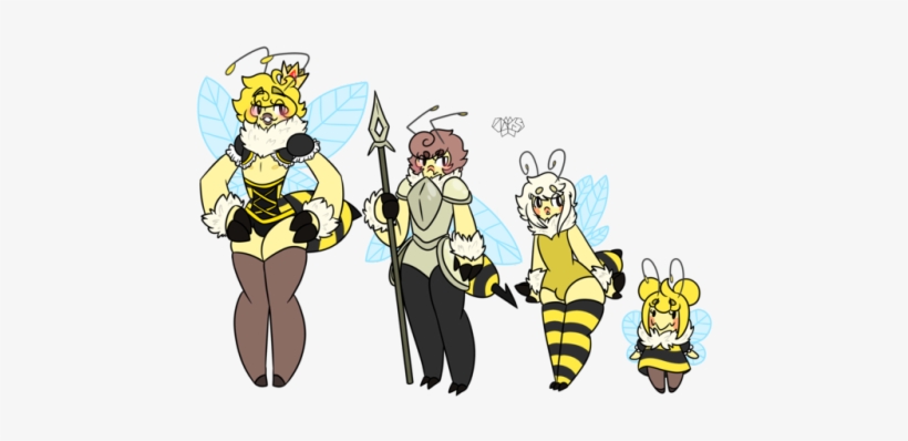 I Finally Got Along To Drawing All Of The Diffirent - Anthro Bee PNG ...