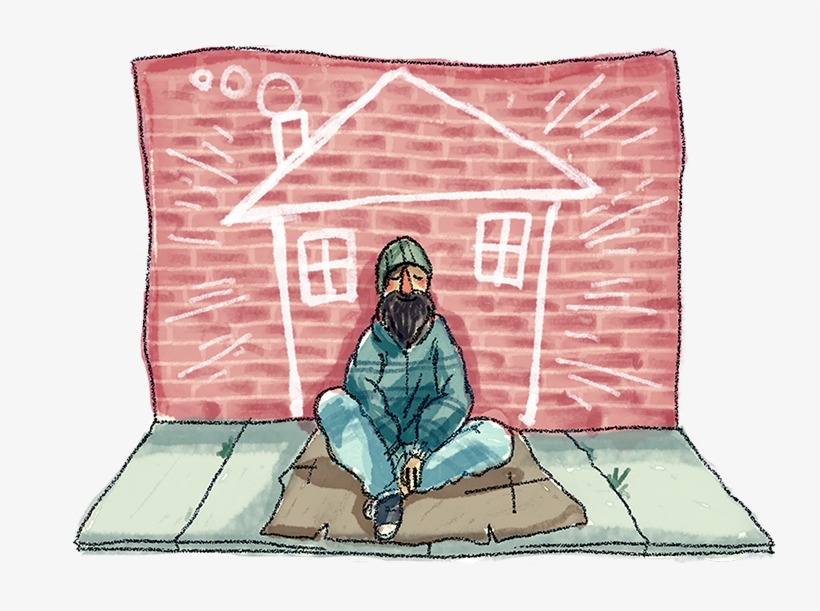 May Homeless - Homelessness Illustration PNG Image | Transparent PNG ...