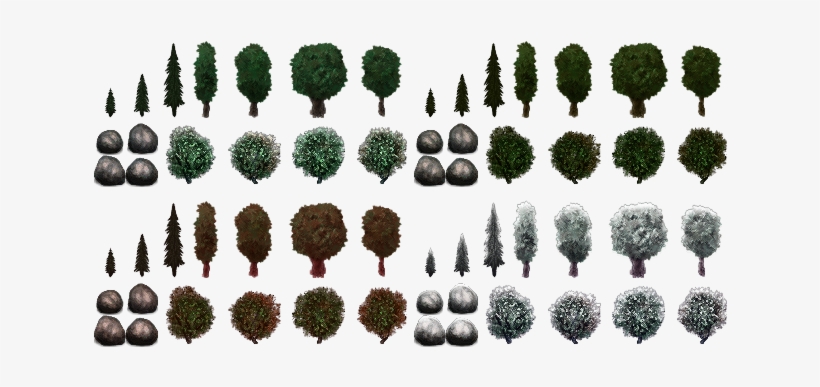 Tiles By Metalraptor On Deviantart - Rpg Maker Tileset Forest PNG Image ...