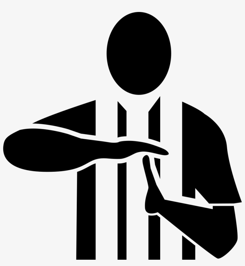 Football Referee With Hand Gestures Comments - Referee Png PNG Image ...