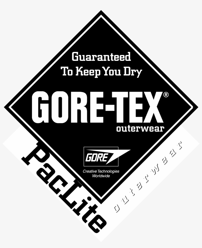 Gore-tex Outwear Paclite Logo Black And White - Gore Tex Paclite Logo ...