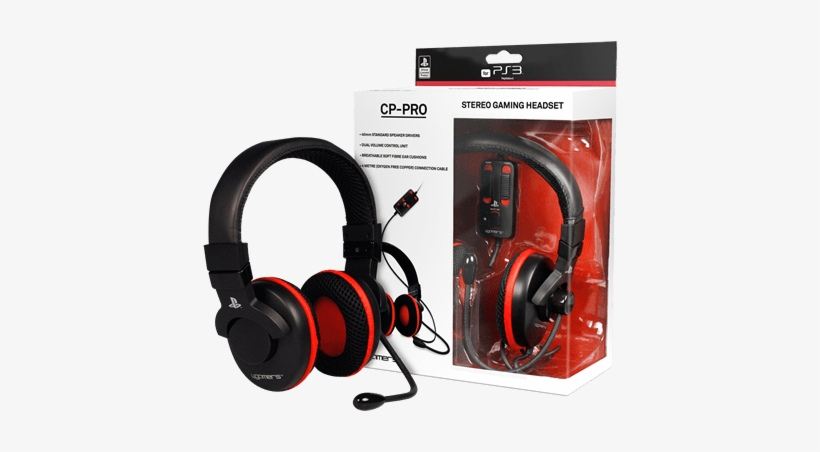 The 4gamers Cp-pro Is A Headset Designed For Ps3 Gamers - 4gamers Ps3 Headset PNG Image ...