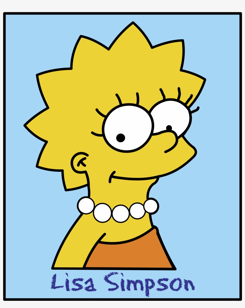 Download Simpsons Lisa Logo Png Transparent - Lisa Simpsons Black And ...