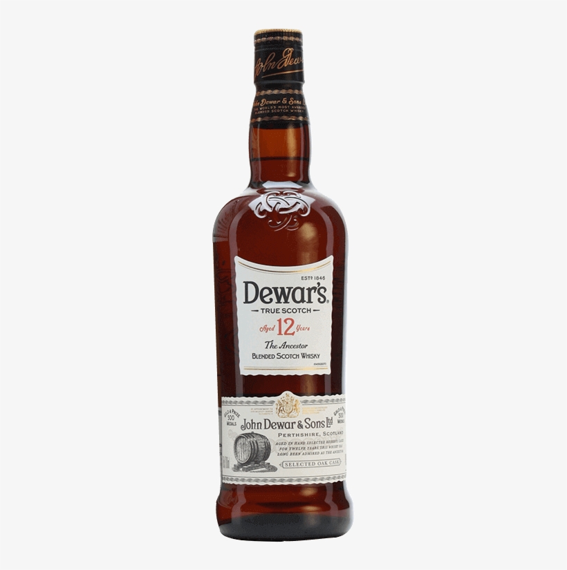 Dewar's 12yr Scotch - Dewars 12 375 Ml Bottle PNG Image | Transparent ...