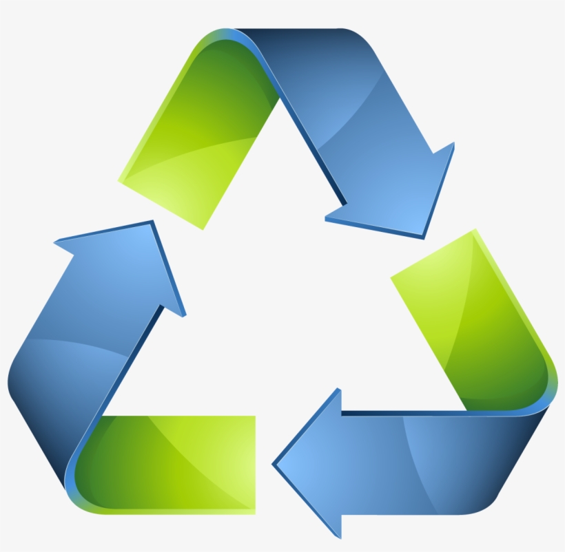 Blue Recycle Logo
