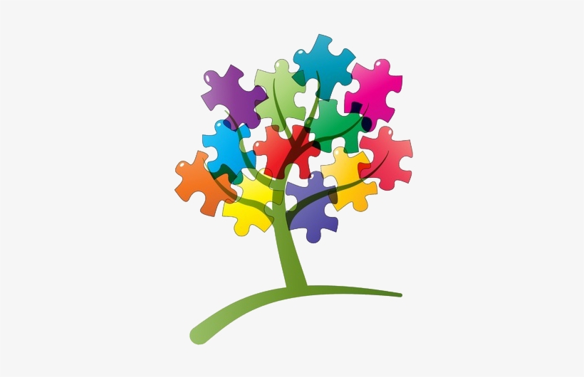 Autism-tree - Arbre En Puzzle PNG Image | Transparent PNG Free Download ...